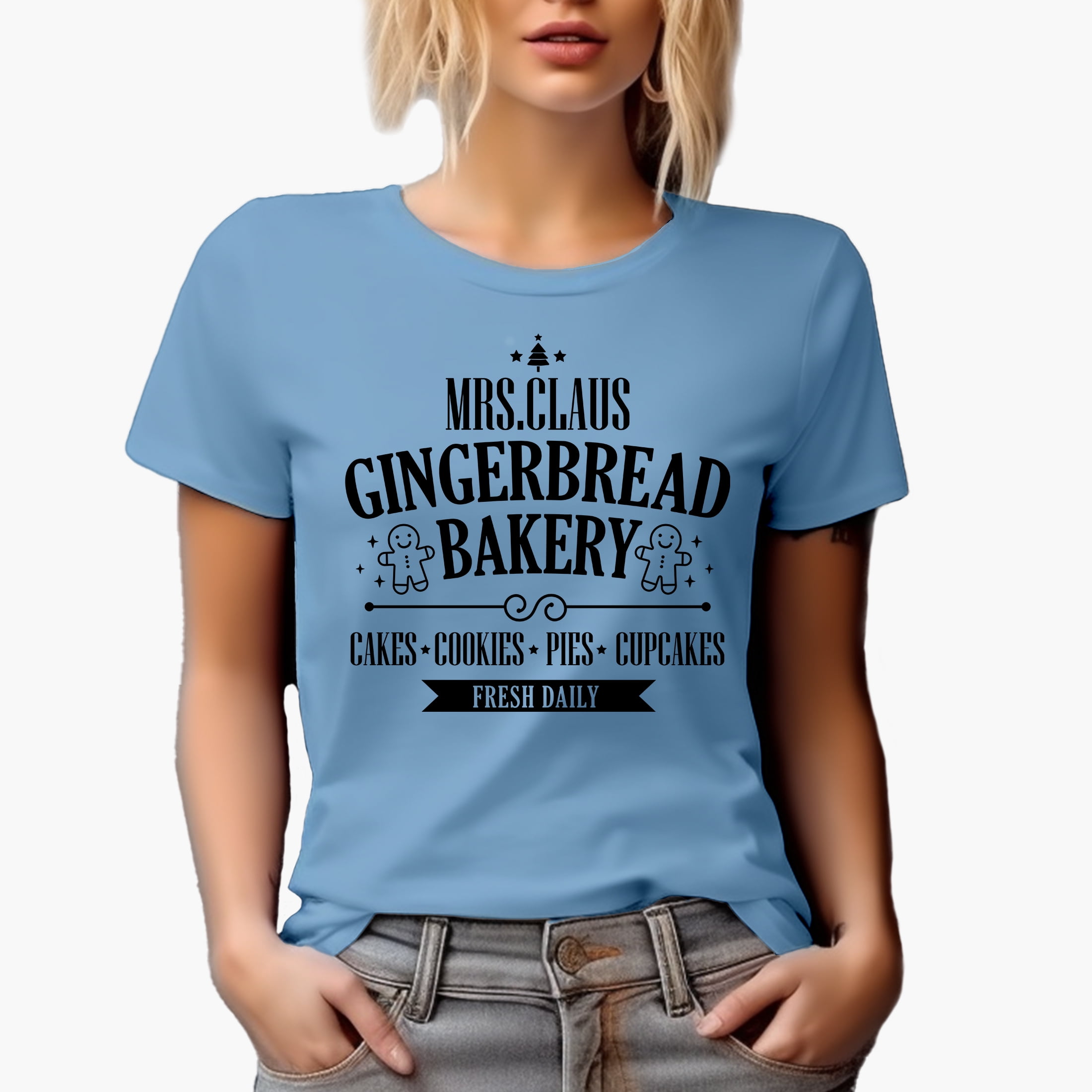 Witty Mrs. Claus Gingerbread Bakery, Christmas Shop Sign Art Merch Gift ...