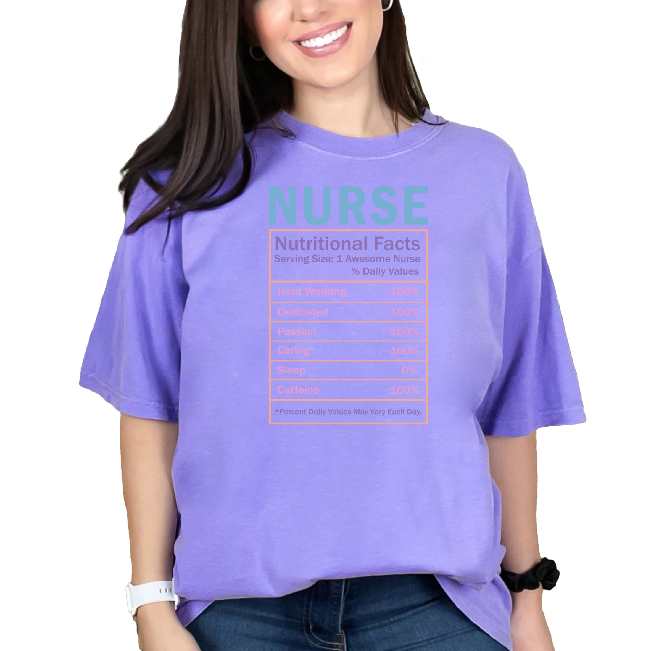 Witty Nurse Nutritional Facts, Hard Working, Dedicated, Nurses Week ...