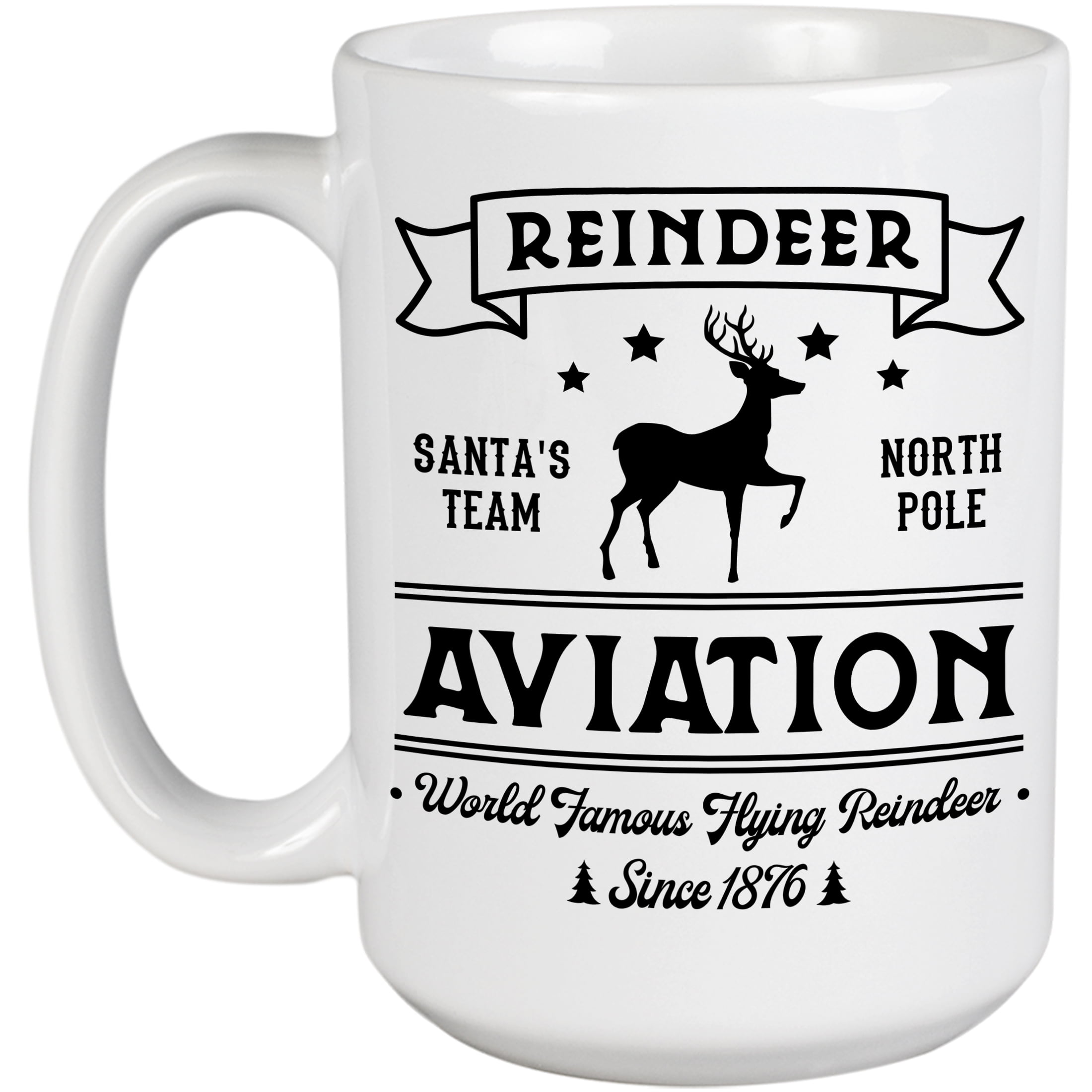 Witty Reindeer Aviation, Santa's Team, Christmas Service Sign Art Merch ...