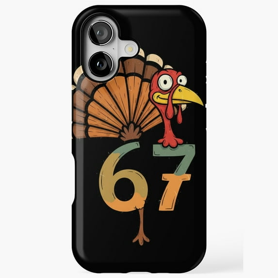 Witty Turkey with Number Seven Marking Art Case for iPhone 17 through ...