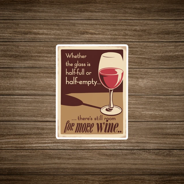 Witty Wine Lovers Wall Art - Room For More Wine Quote Sticker ...