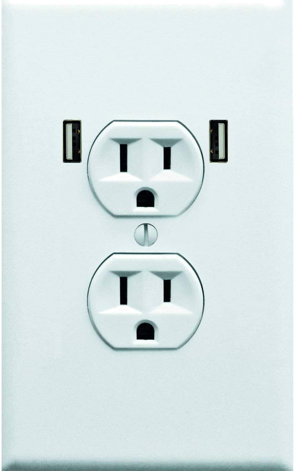 Witty Yeti 3.25” x 5.25” White Fake Electrical Outlet Plastic Stickers ...