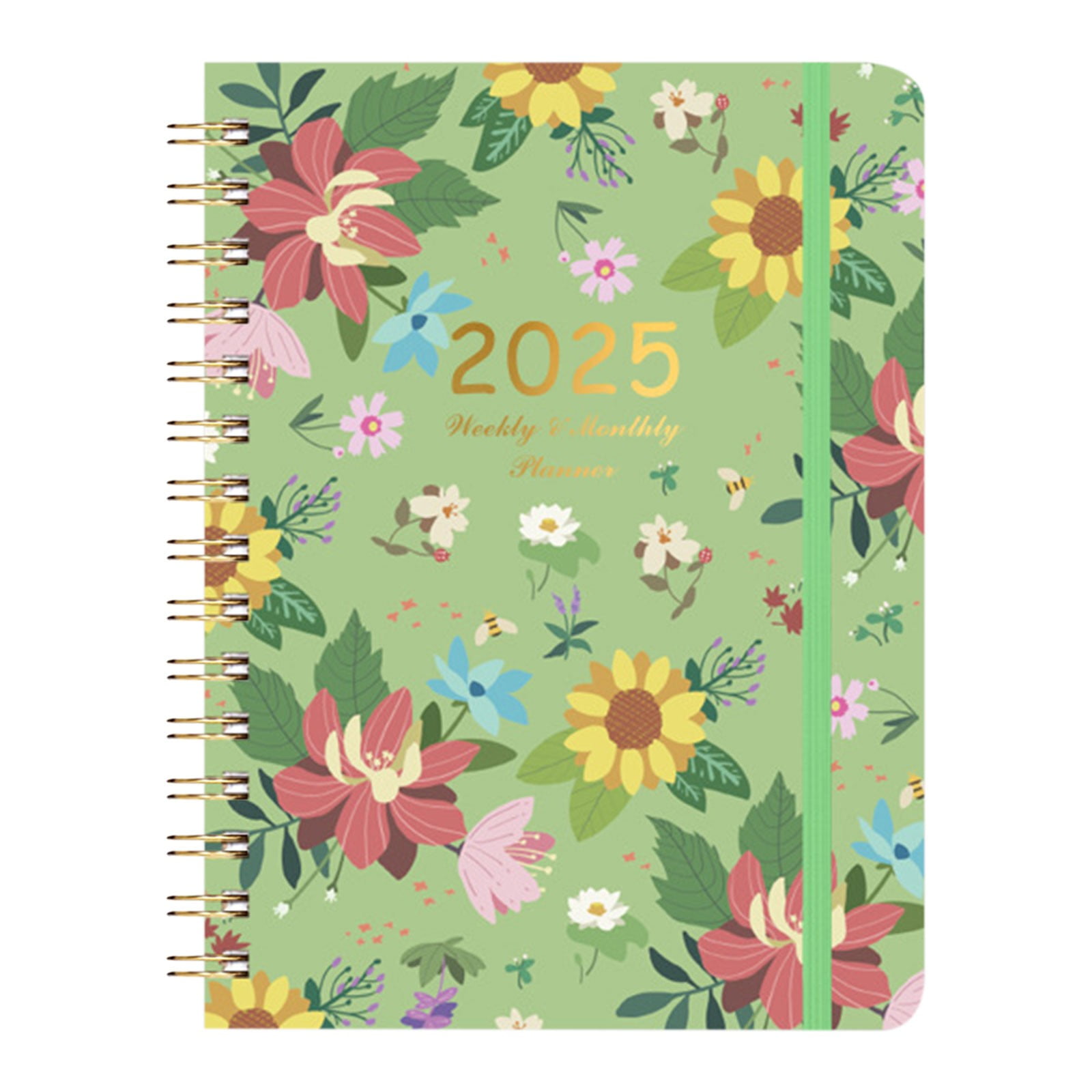 Wiueurtly 2025 Schedule Planner Punch Card Notebook Annual/monthly ...