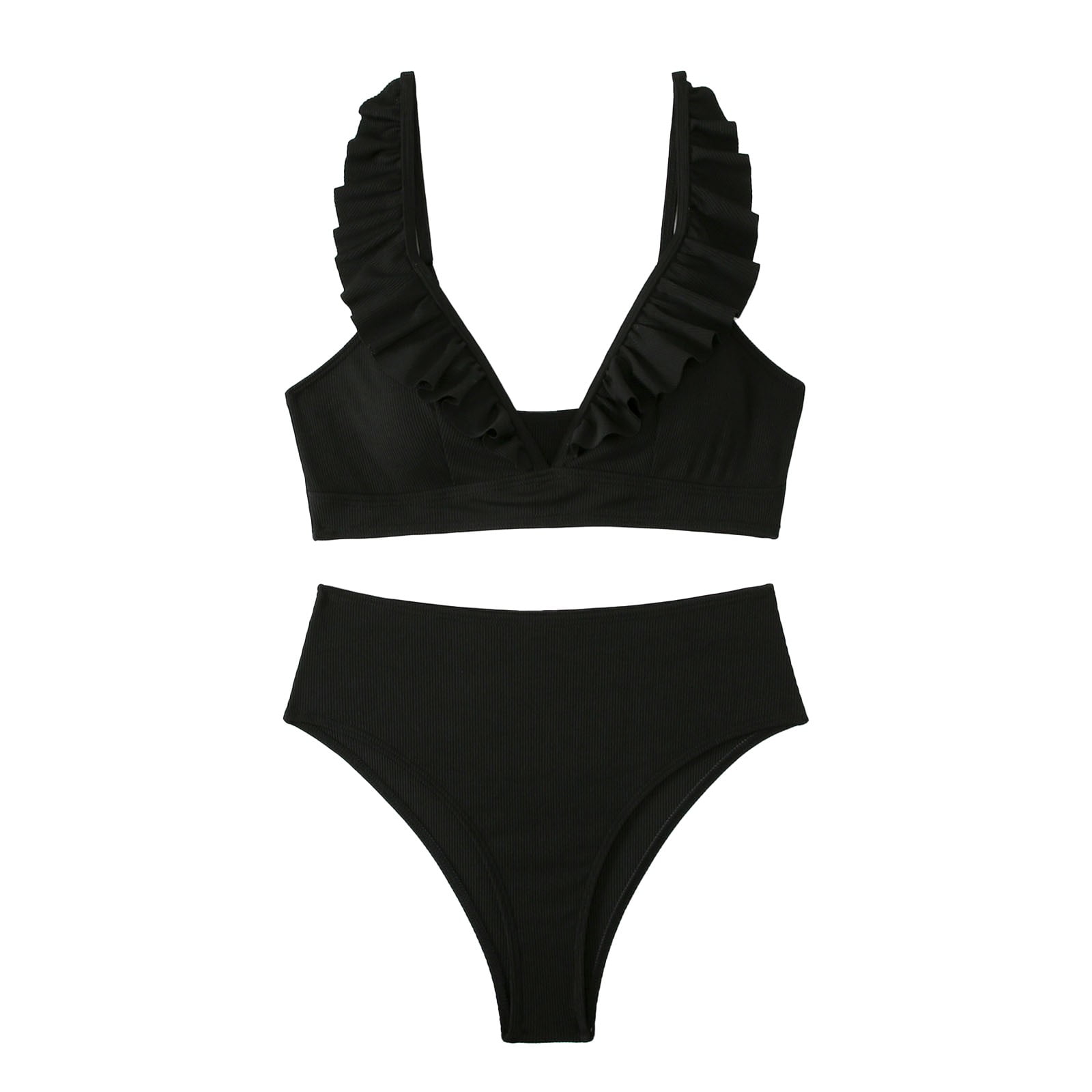 Wiueurtly Bikini Sets for Women Two Swimsuit High Waisted Printed ...