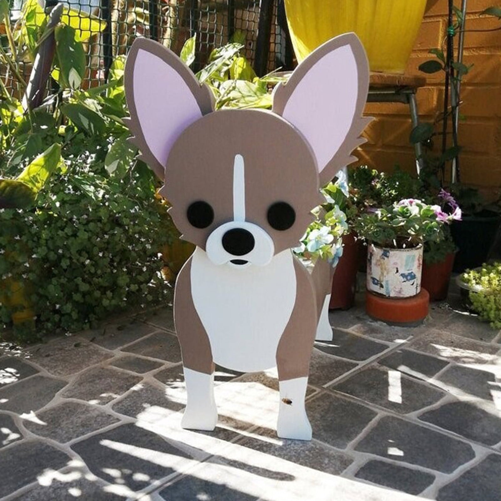 Wiueurtly Pots & Planters,1PCS Garden Flower Pot Dog Poodle Chihuahua ...