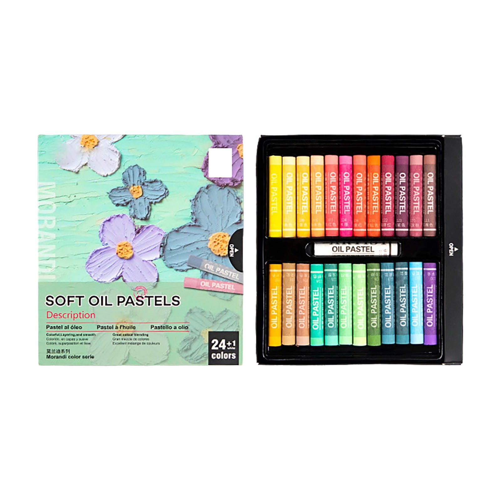 Wiueurtly Soft Oil Pastels Set Drawing Art Kit Oil Pastels For Kids And ...