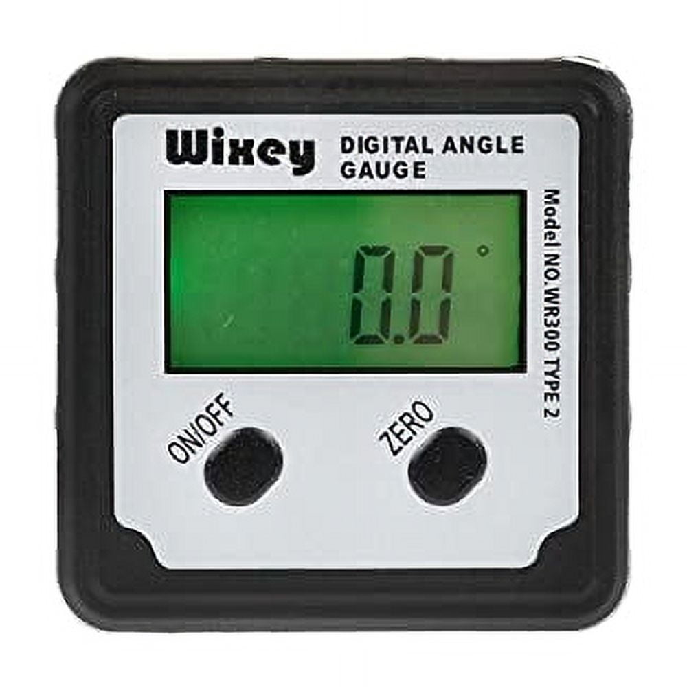 Wixey WR300 Digital Angle Finder Gauge with Magnetic Angle Finder Base and Backlit Digital ...