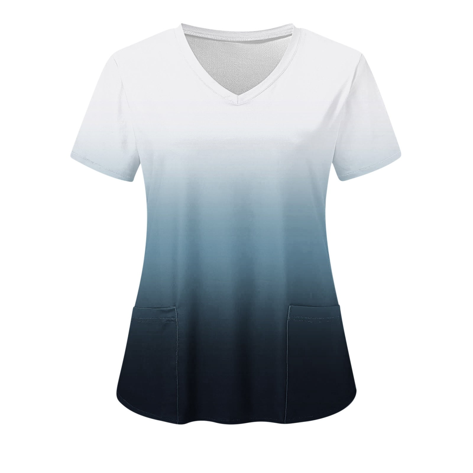 Wiyuqeen Scrub Tops Women Nurse Uniforms Femal V Neck Short Sleeve ...