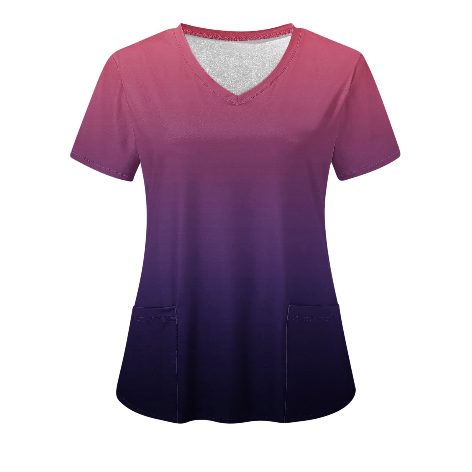 Wiyuqeen Scrub Tops Women Nurse Uniforms Femal V Neck Short Sleeve ...
