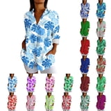 Wiyuqeen Women's Floral Blouses Dressy Casual V Neck Button Down Shirts ...