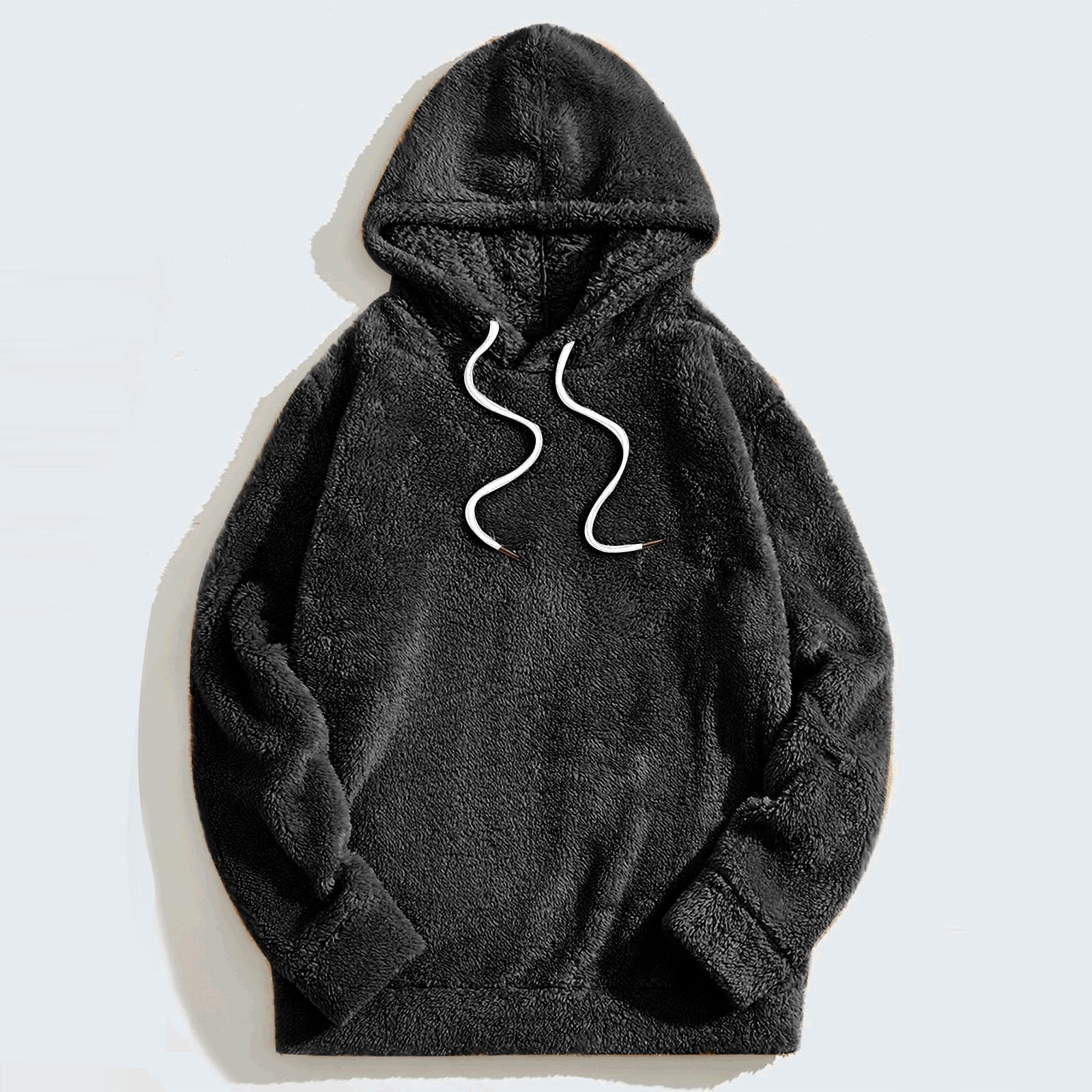 Wiyuqeen Womens Fleece Lined Hoodie Sweatshirts Casual Thick Drawstring Hoodies Warm Winter ...