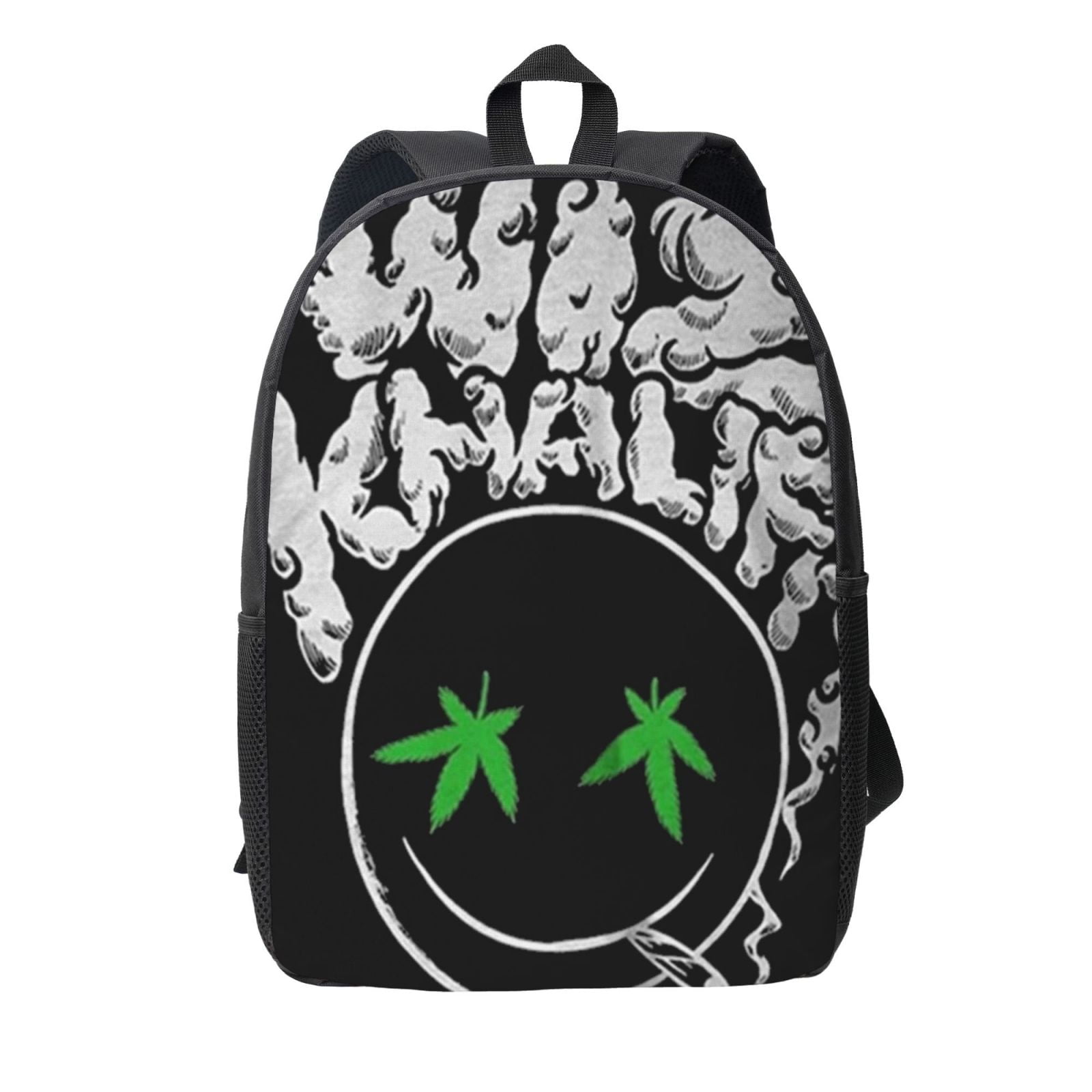 Wiz Khalifa 'Smokey Smiley' Backpack Simple Lightweight Backpack ...