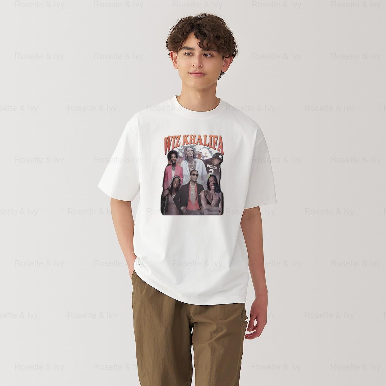 Wiz Khalifa T Shirt Rapper Hip Hop RnB Artist Streetwear Style, for ...