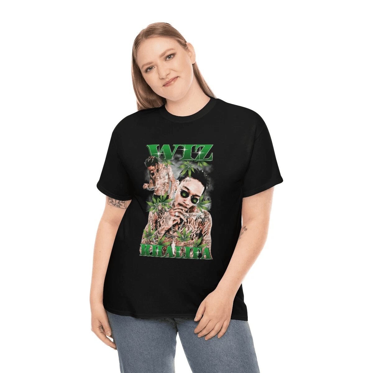 Wiz Khalifa Vintage Style Hip Hop T-shirt - Walmart.com