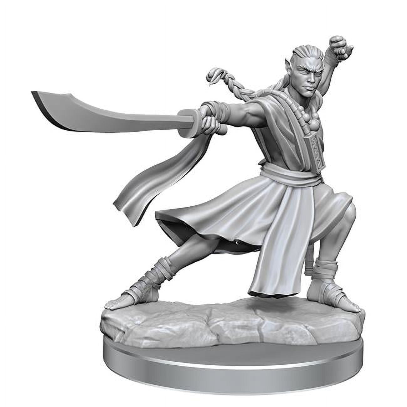WizKids WZK75027 Male Dungeons & Dragons Frameworks Wave 1 Elf Monk ...