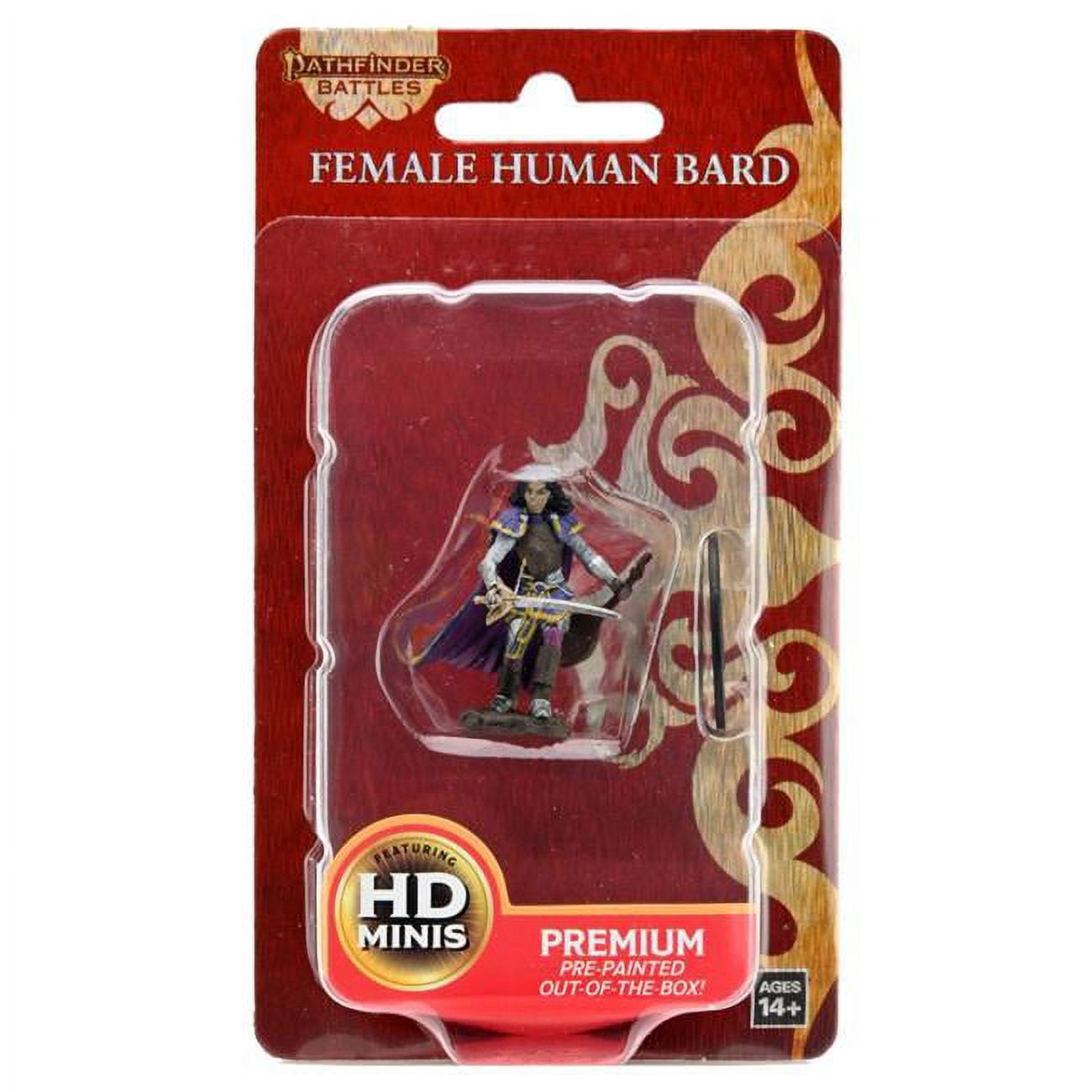 WizKids WZK77509 PFBM - Prem Human Bard Female Miniature Game - Walmart.com