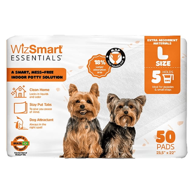 WizSmart Essentials Pads Large 50 Ct - Walmart Business Supplies