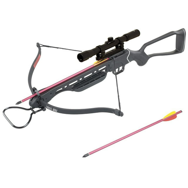 Wizard Velocity Archery Hunting Crossbow, 150 lbs with 4x20 Scope, 8 ...