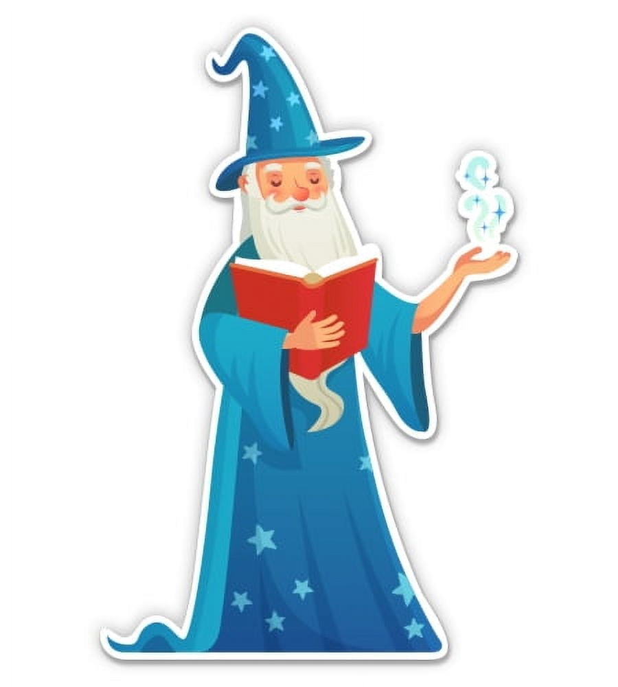 Wizard - 5" Vinyl Sticker - For Car Laptop I-Pad - Waterproof Decal ...