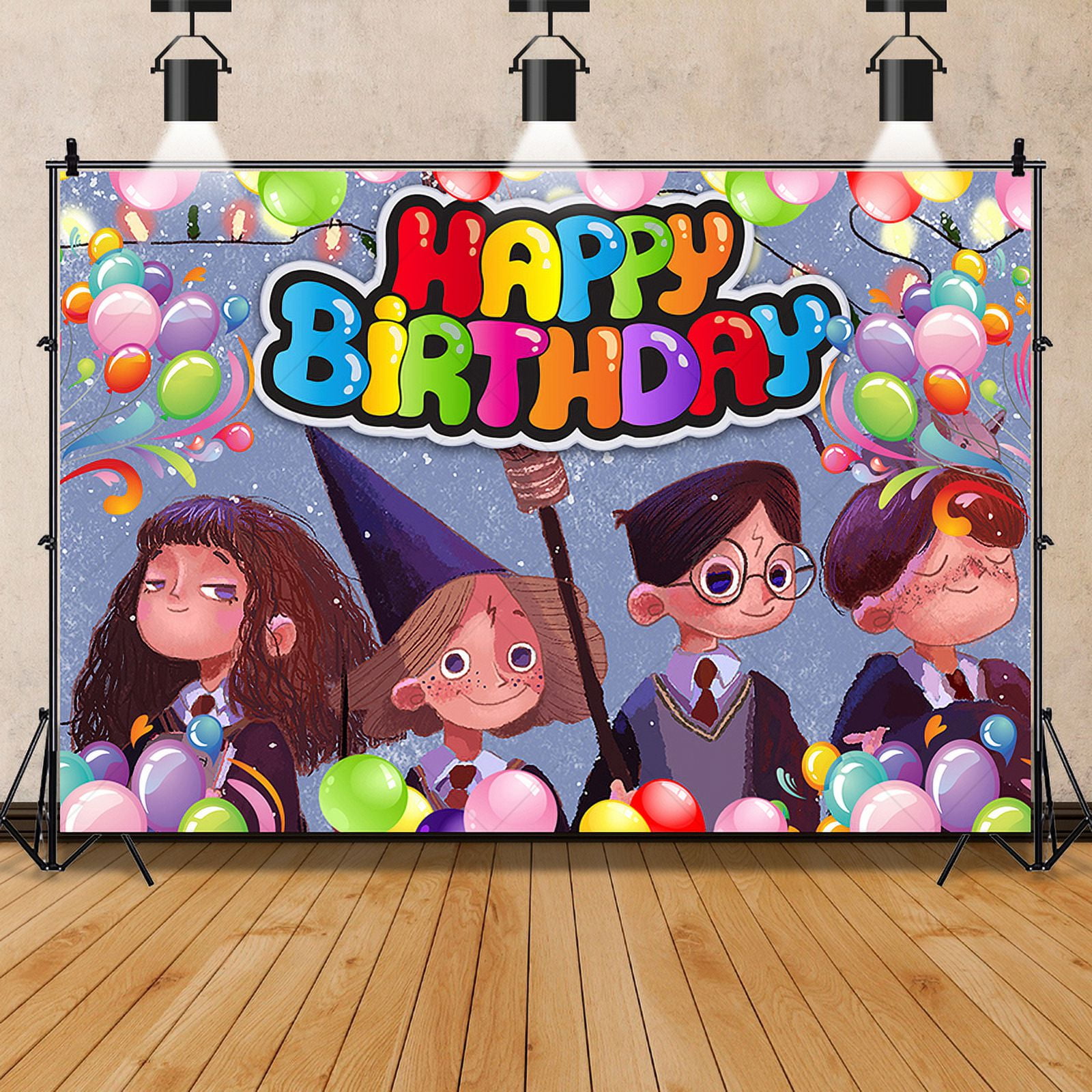 Wizard Banner Backdrop Wizard Hat Party Background Photo Booth for Boys ...