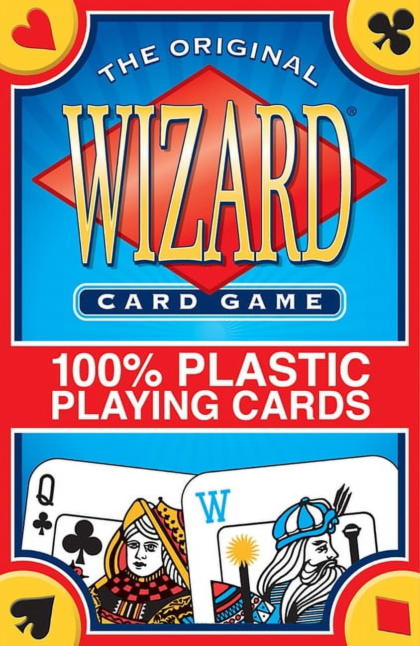 Wizard Card Game 100% Plastic Playing Cards - Walmart.com