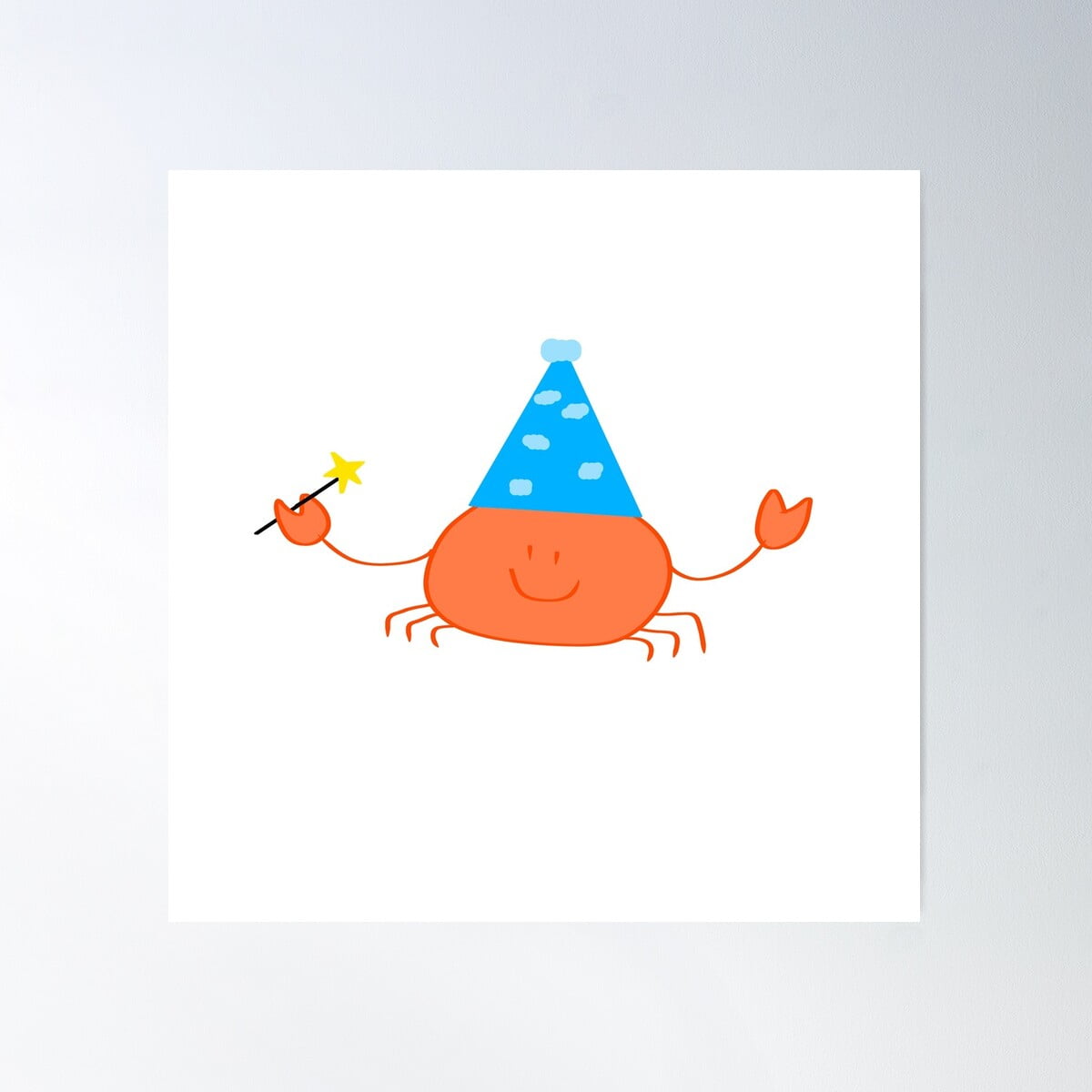 Wizard Crab Wizard Crab Poster Wall Art, Modern Wall Decor For Living ...