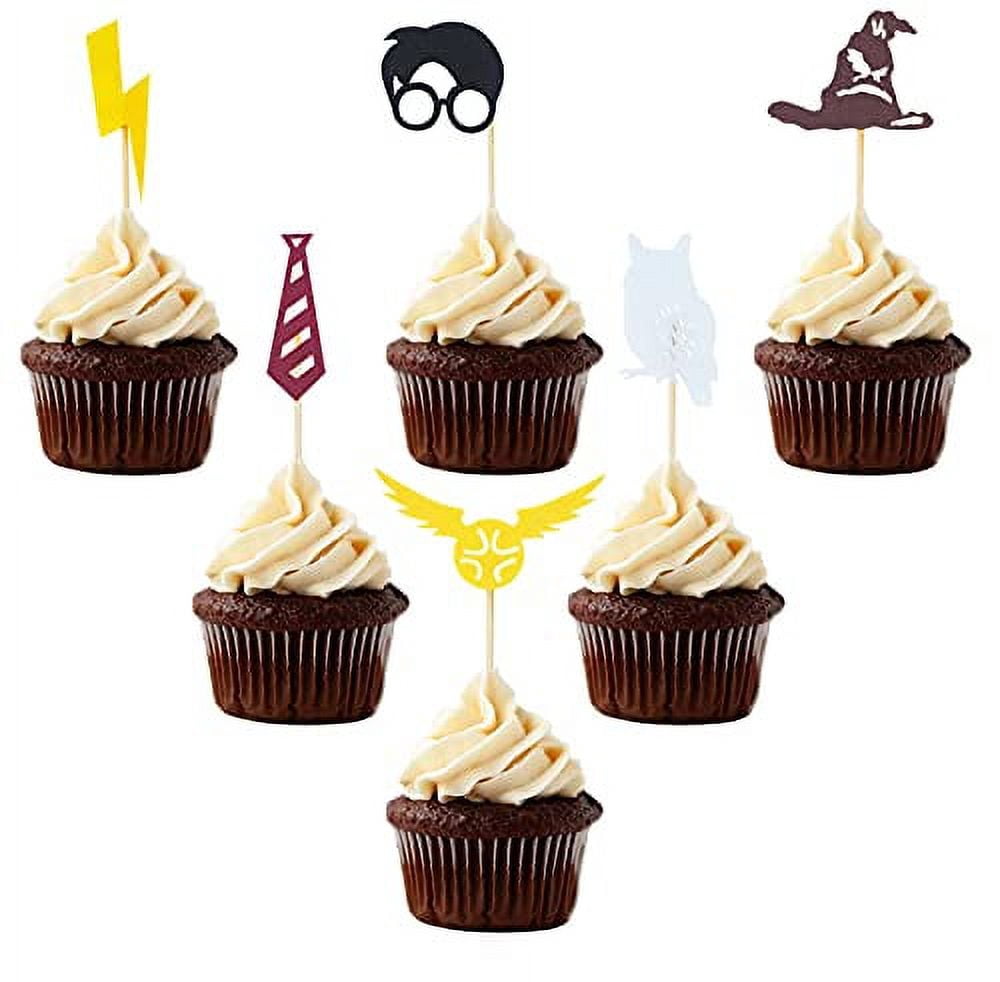 Wizard Cupcake Toppers (Set .. of 24) Wizard School .. Birthday Party ...
