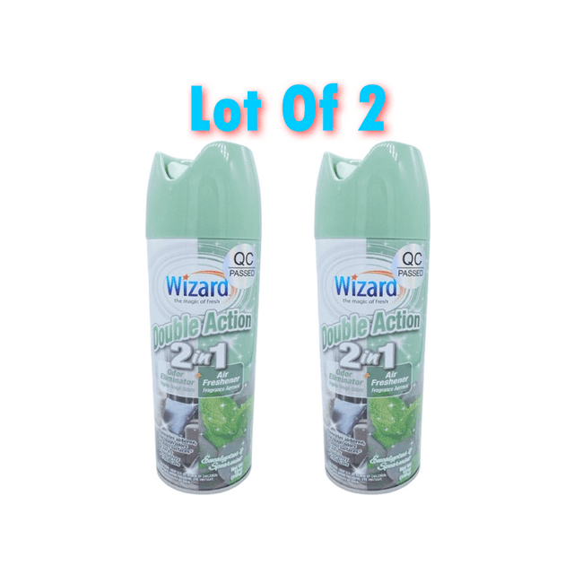 Wizard Double Action 2 in 1 Odor Neutralizer + Air Freshener ...