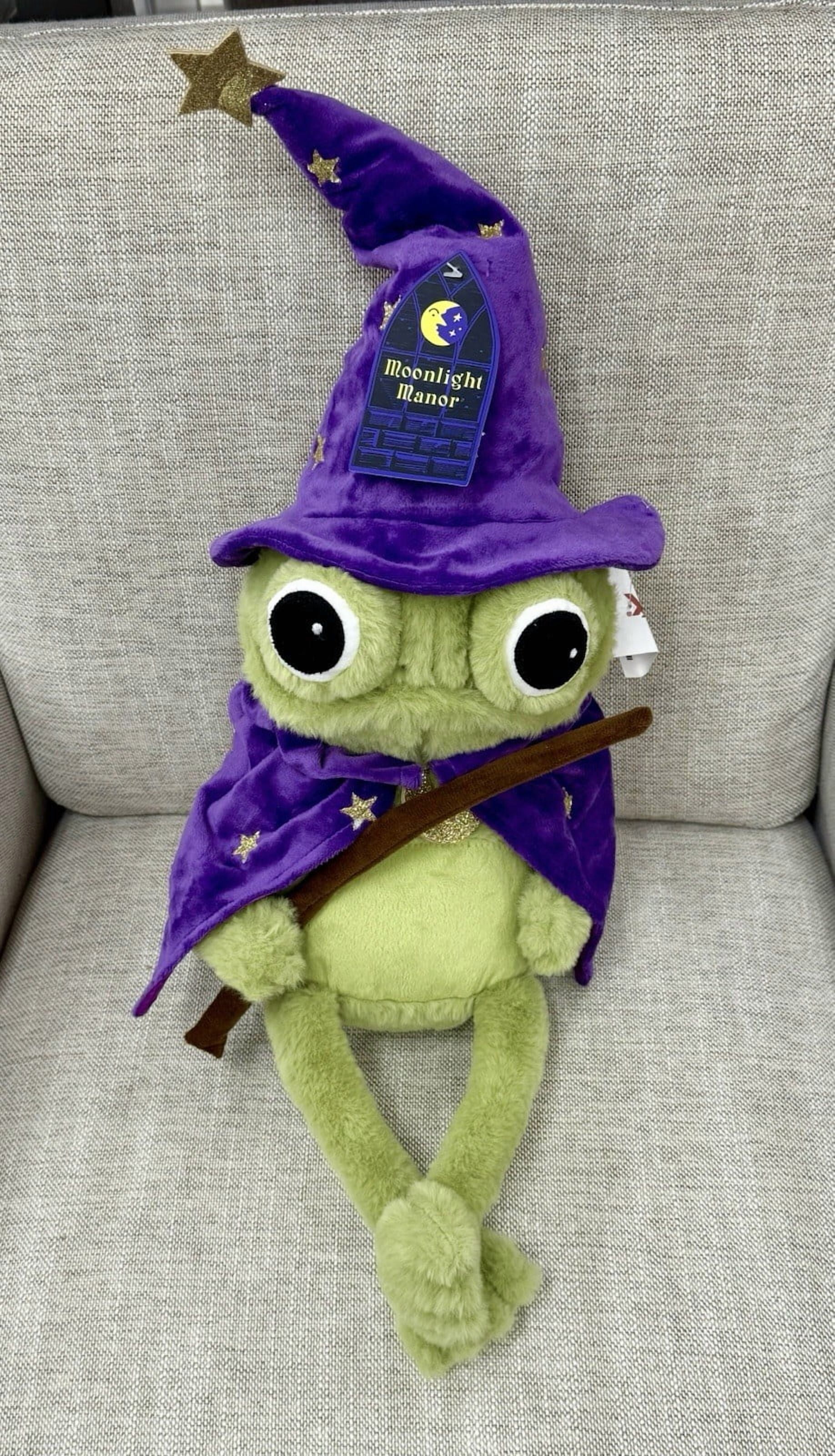 Wizard Frog Plush Moonlight Manor Halloween Viral Wizard Frog Weighted ...