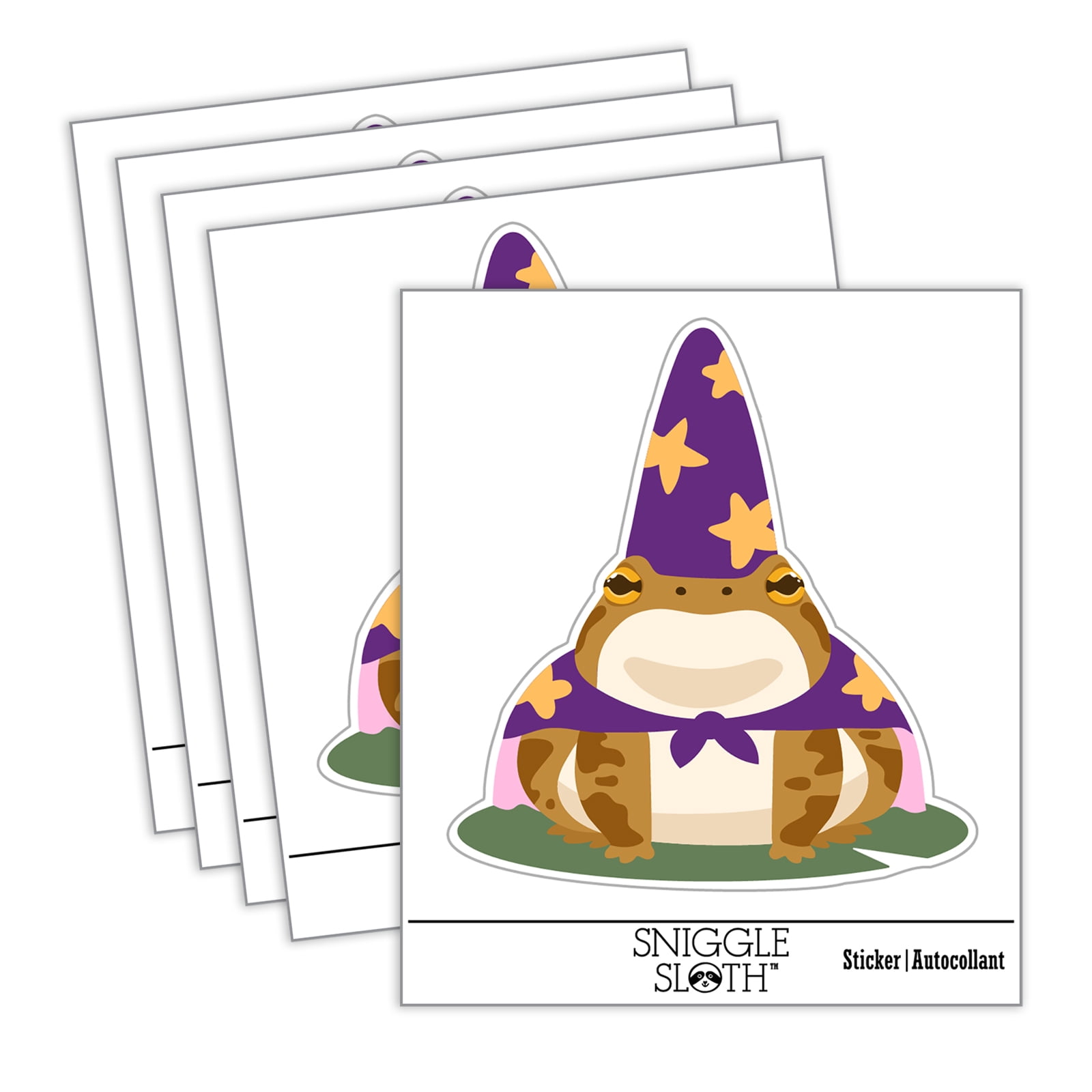 Wizard Frog Toad on Lilypad Car Window Bumper Water Bottle Phone Tablet ...