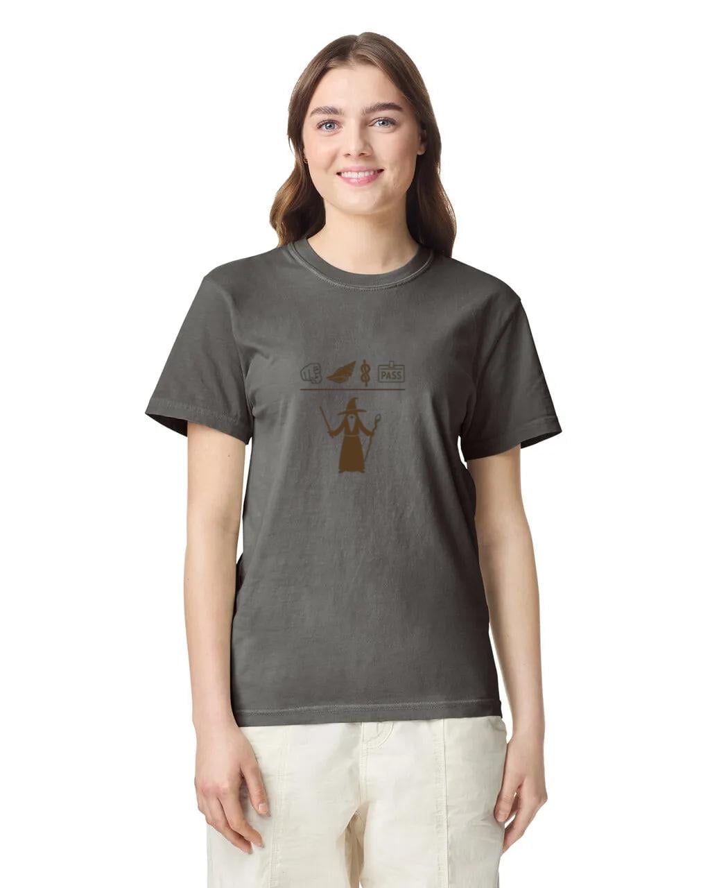 Wizard Hieroglyphs Ancient Egypt Magic Tee Comfort Colors Soft Garment ...