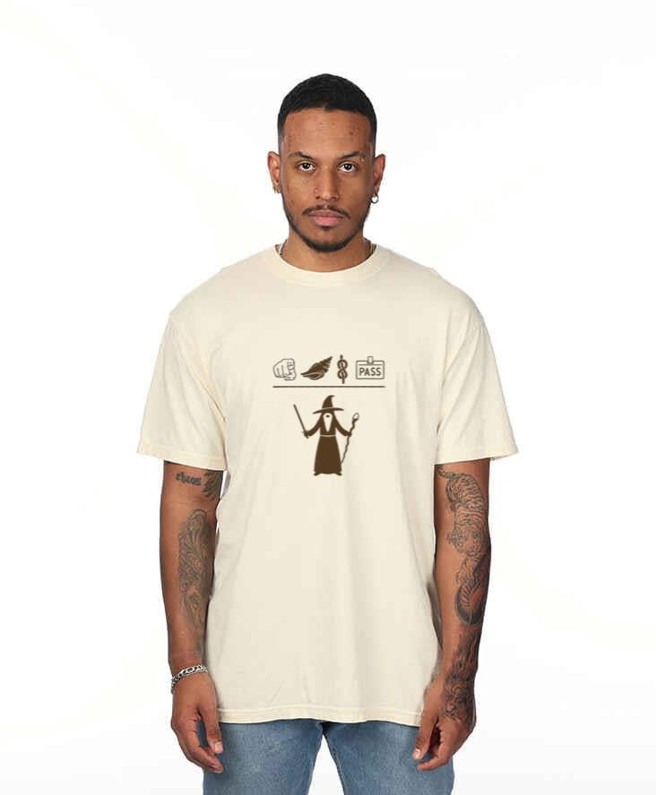 Wizard Hieroglyphs Ancient Egypt Magic Tee Comfort Colors Soft Garment ...