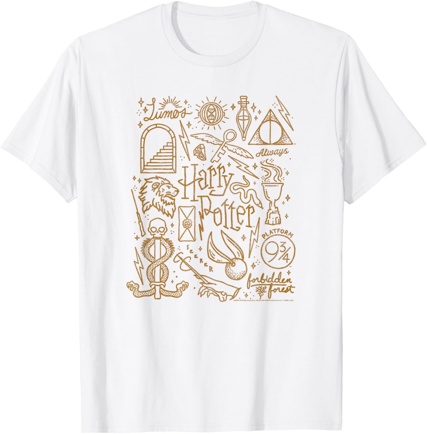 Wizard Icon Collage Tee – Mystical Symbols Poster T-Shirt - Walmart.com