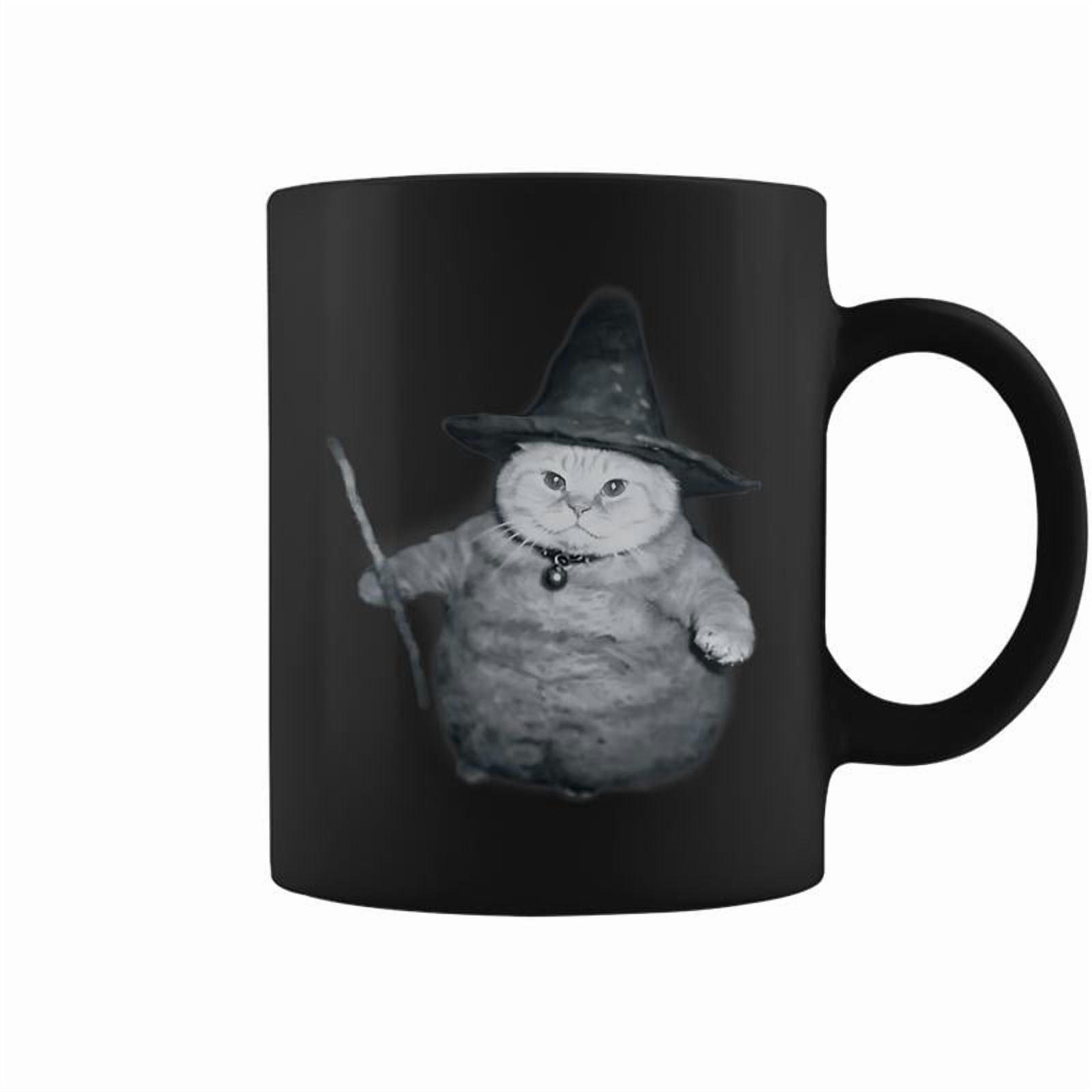 Wizard Kitten Meme Chonk Witch Cat Meme Stupid Brain Rot Coffee Mugs ...