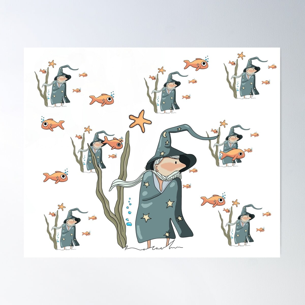Wizard, Magic, Witchcraft Poster Wall Art, Modern Wall Decor For Living ...