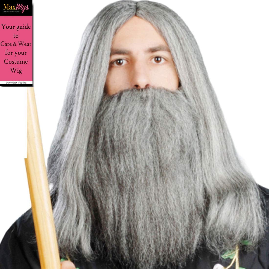Wizard Moses Color Mixed Grey - Enigma Wigs Biblical Beard and Mustache ...