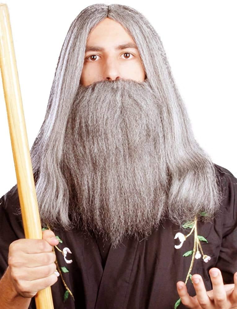 Wizard Moses Color White - Enigma Wigs Biblical Beard and Mustache ...