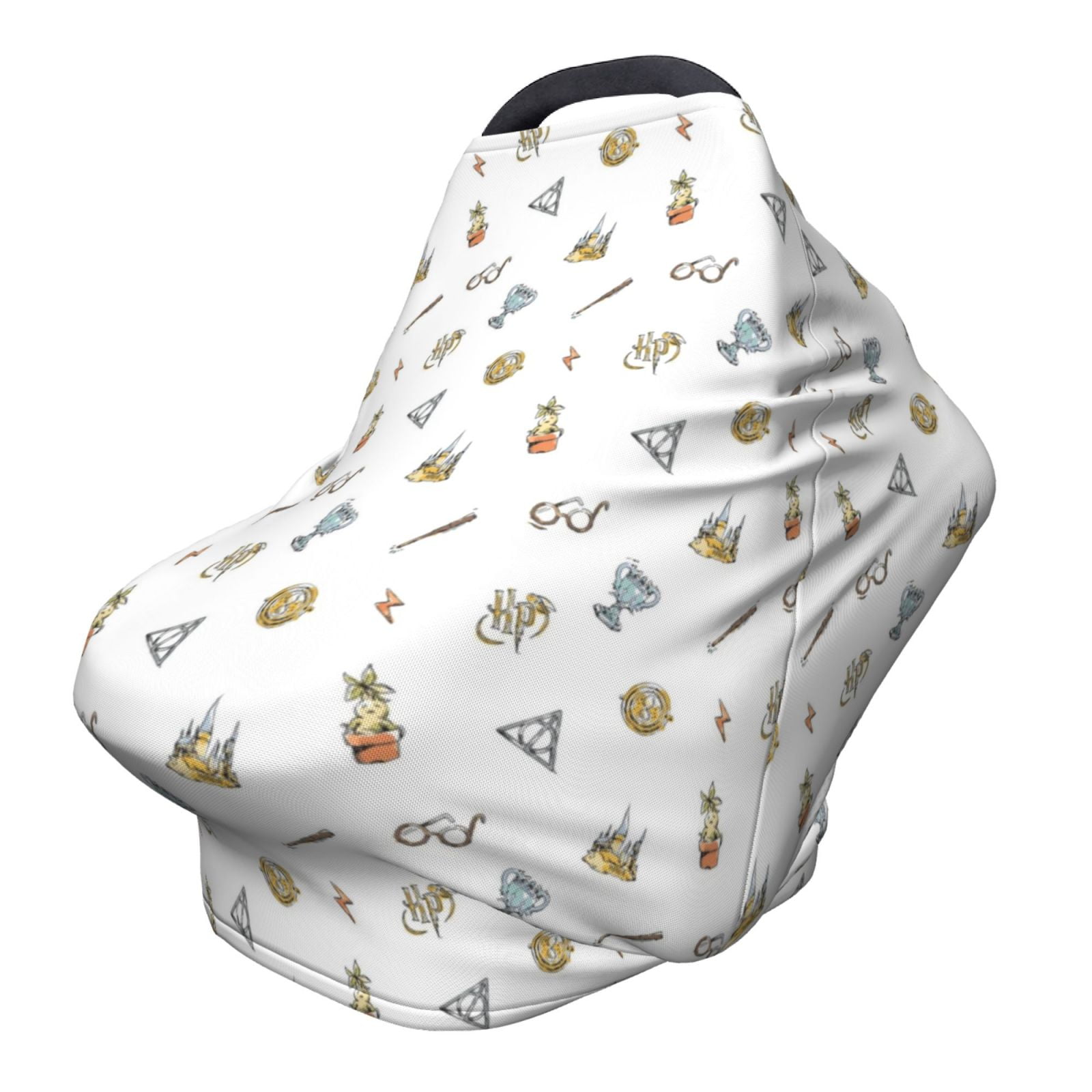Magical Wizard Cartoon Printed Carseat Cover Boy and Girls - Multi-use ...