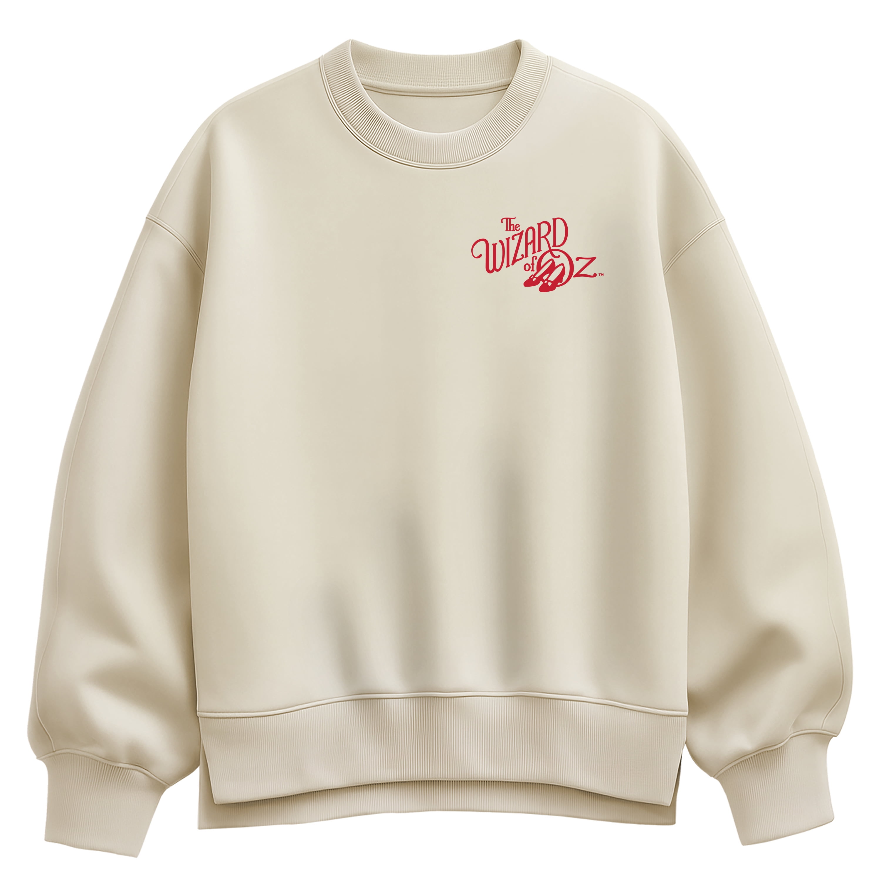 Wizard Of Oz - Theres No Place Like Home - Ladies Oversized Fleece Crew ...