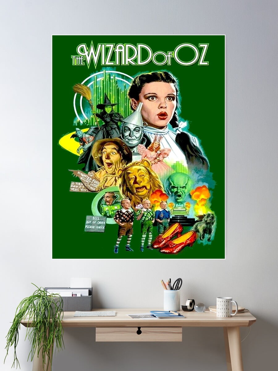 Wizard Of Oz Vintage Art Print Poster Wall Art, Modern Wall Decor For ...