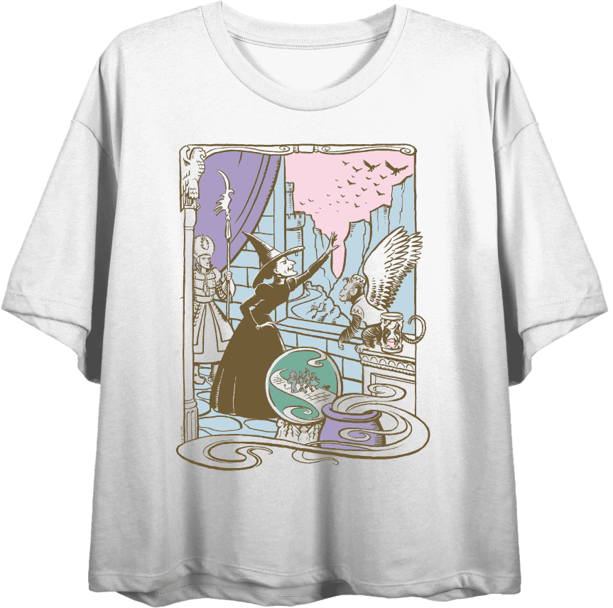 Wizard Of Oz Wicked Witch Flying Monkey & Guard Women's White Crew Neck ...