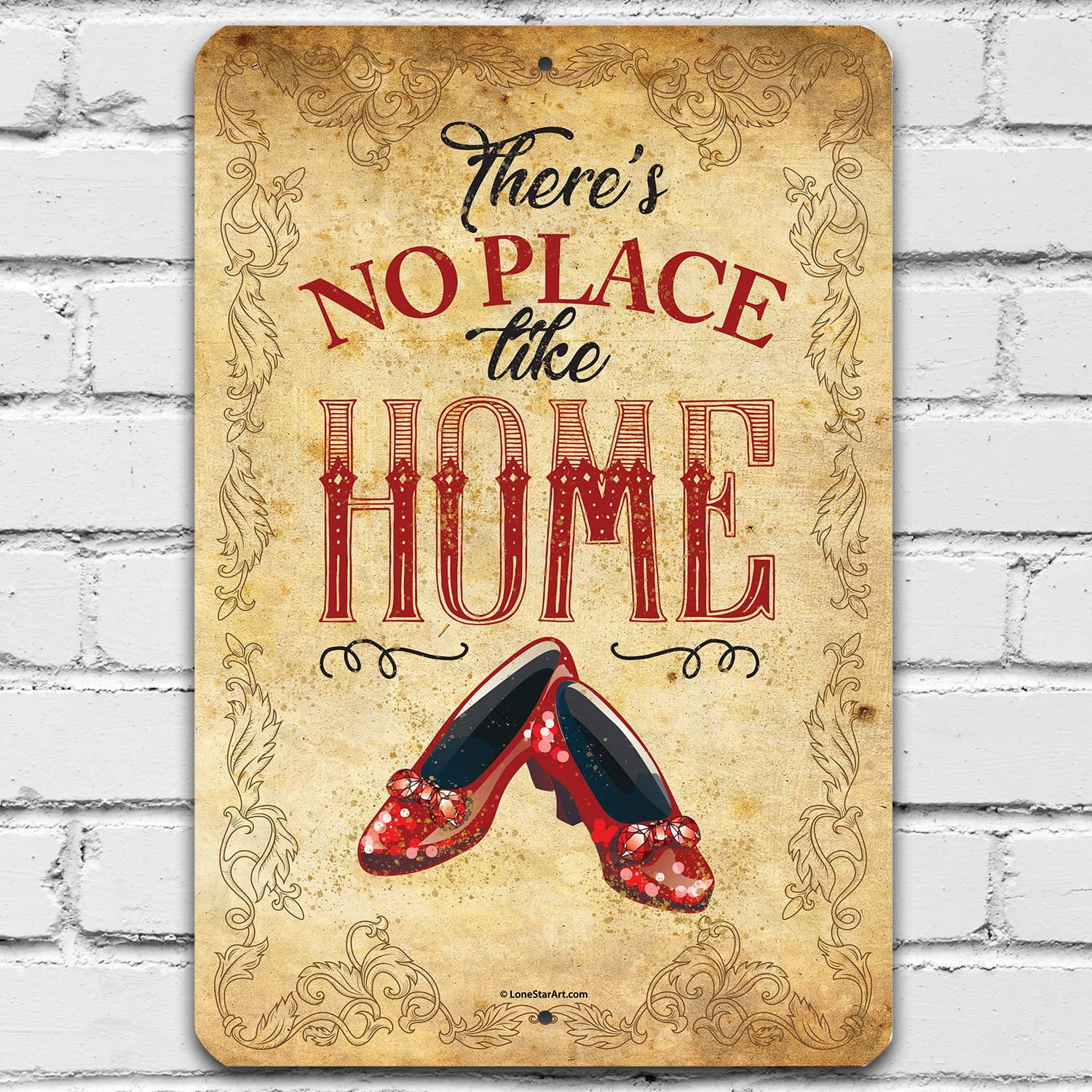 Wizard of Oz Decorations - There's No Place Like Home - Metal Sign ...