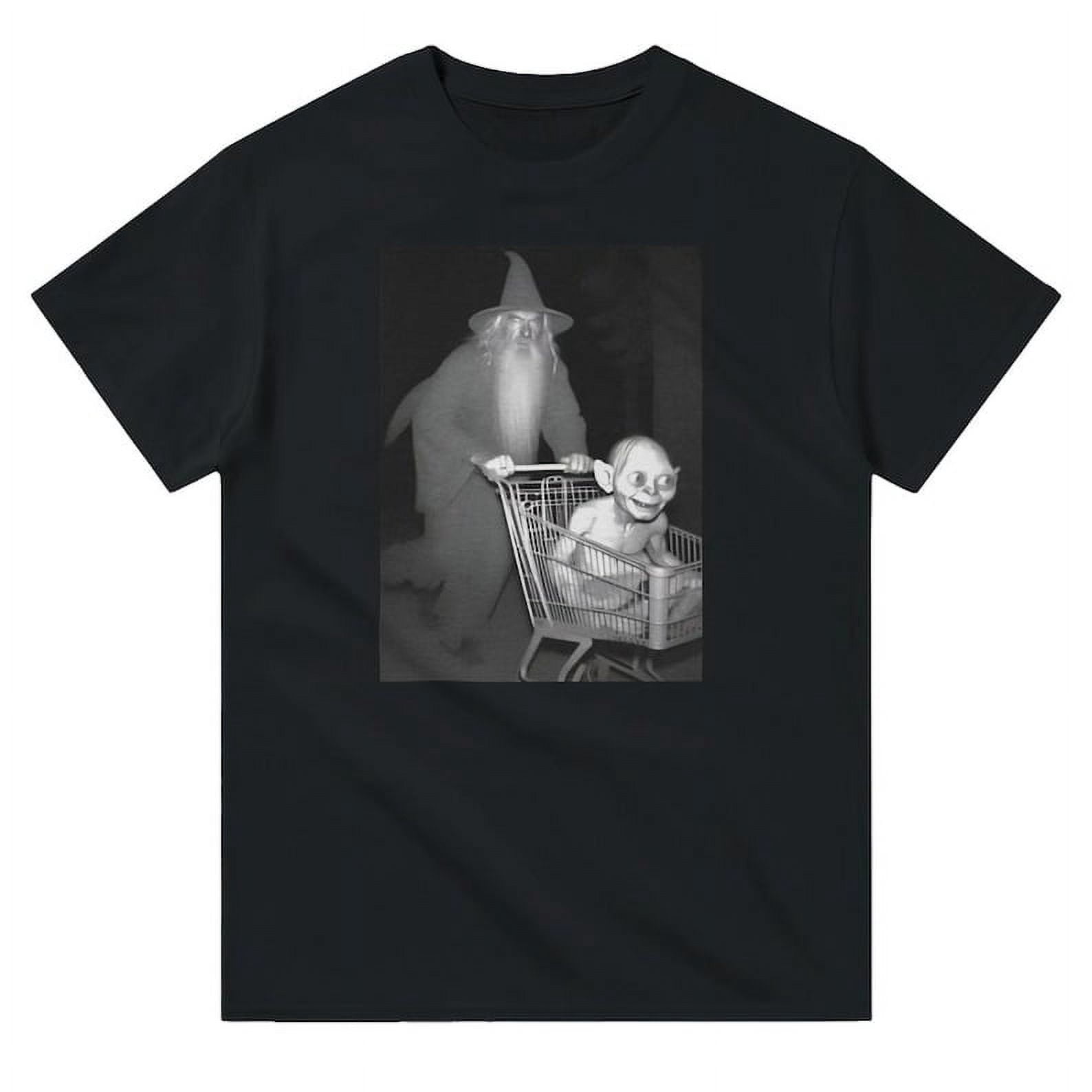 Wizard Pushing a Goblin into a Shopping Cart at Night - Fantasy Graphic ...