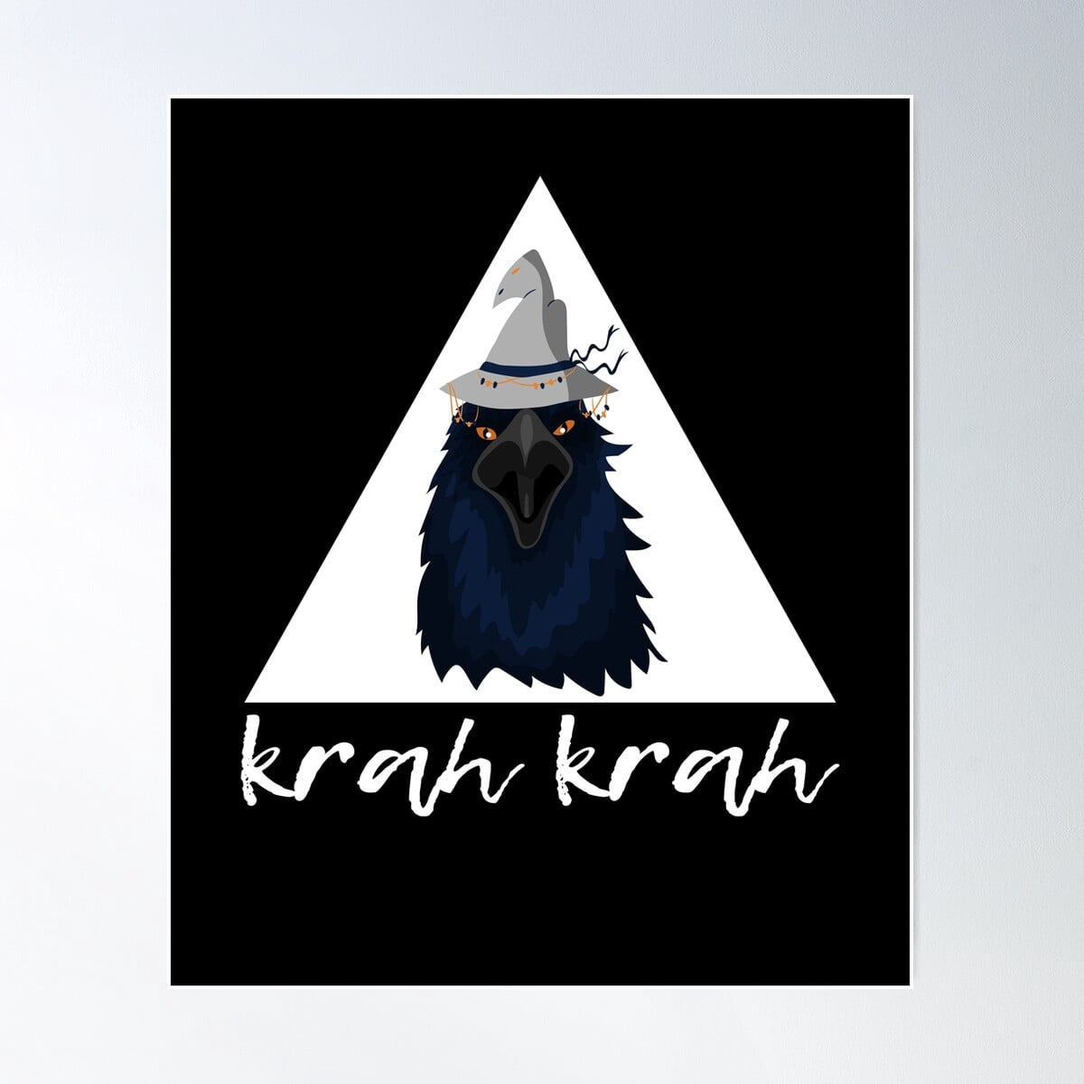 Wizard Raven Krah Krah Wolf Ravens Poster Wall Art, Modern Wall Decor ...