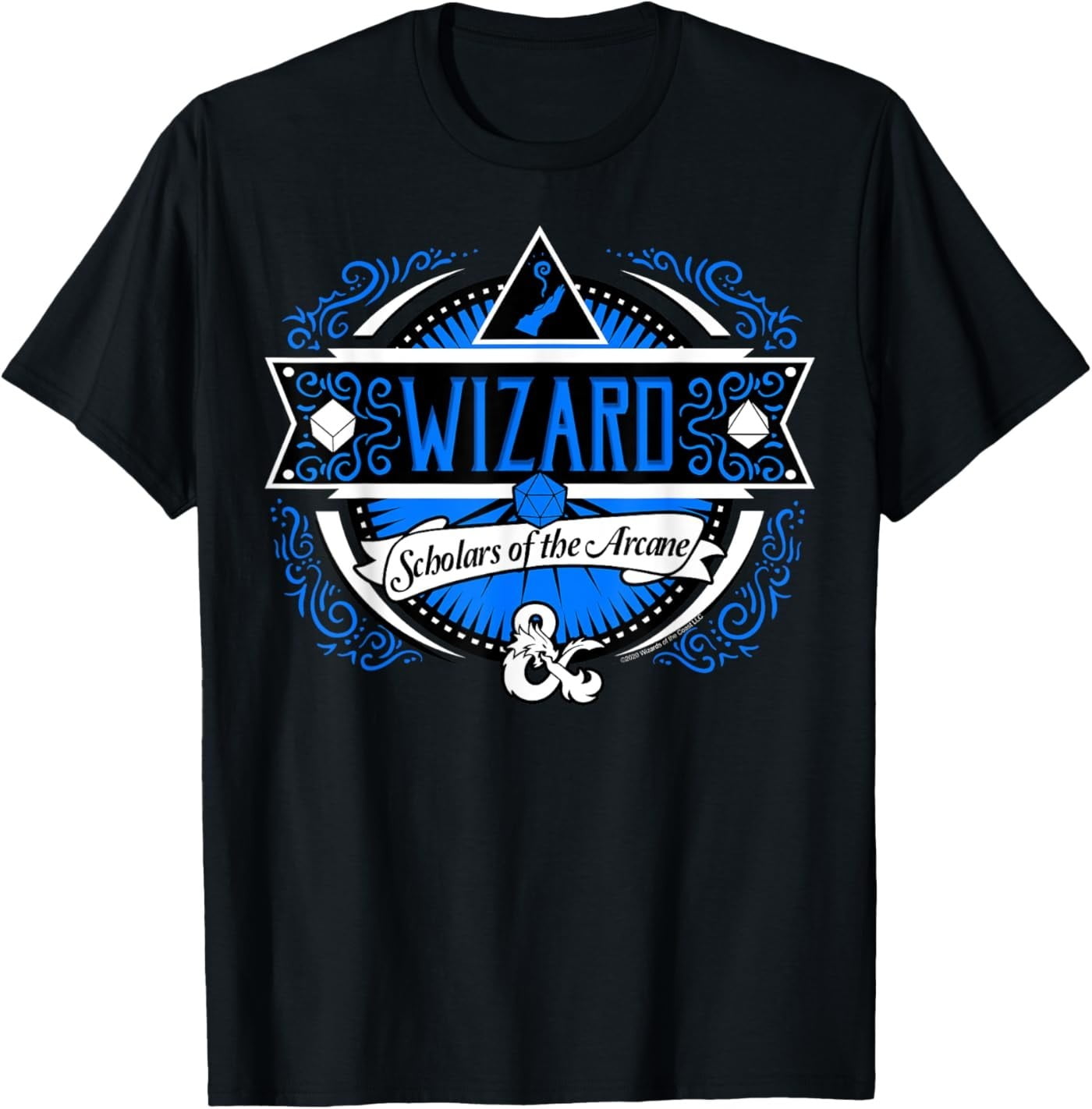 Wizard Scholars Of The Arcane Retro Logo Shirt - Walmart.com