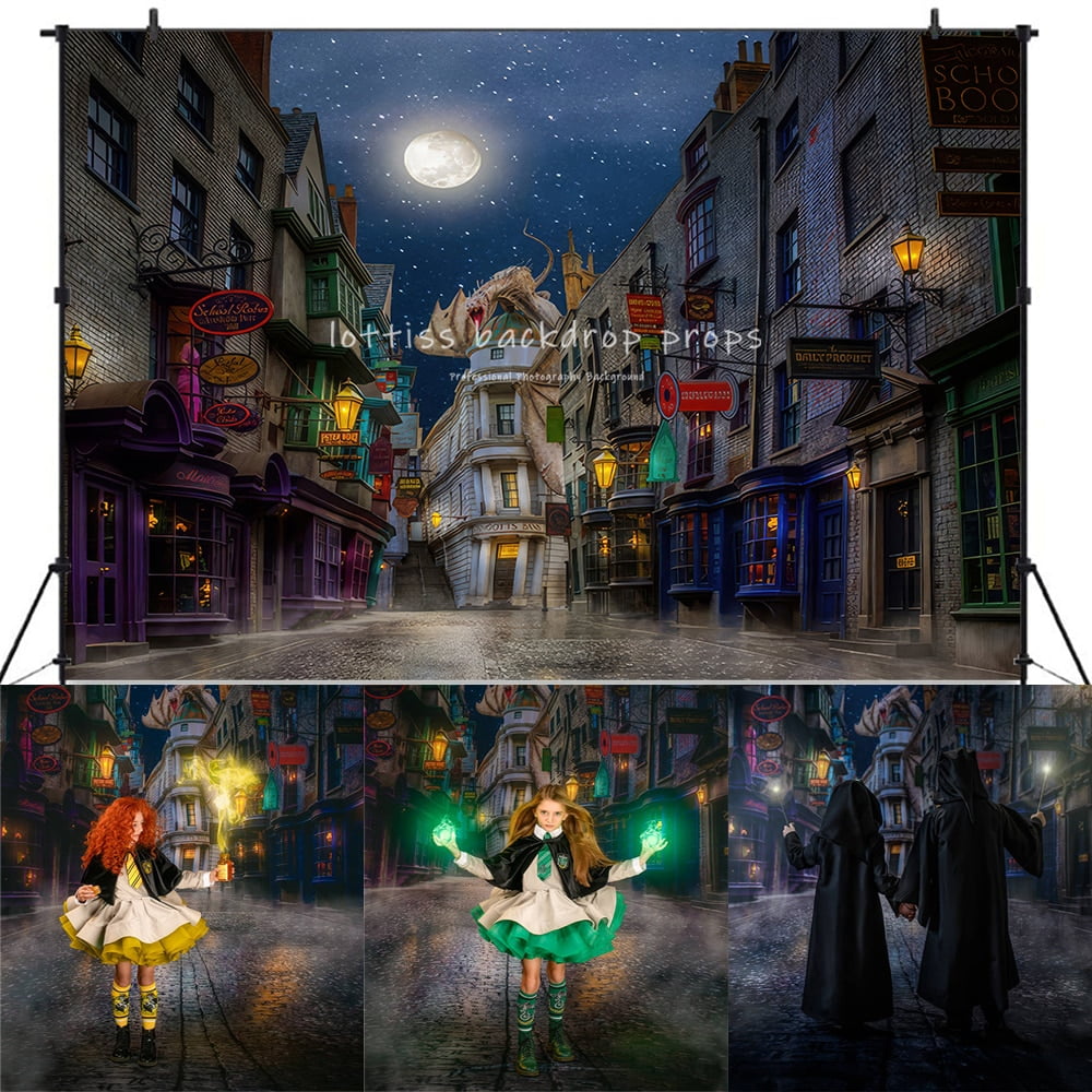 Wizard Street Backdrops Kids Cake Smash Birthday Props Baby Shower ...