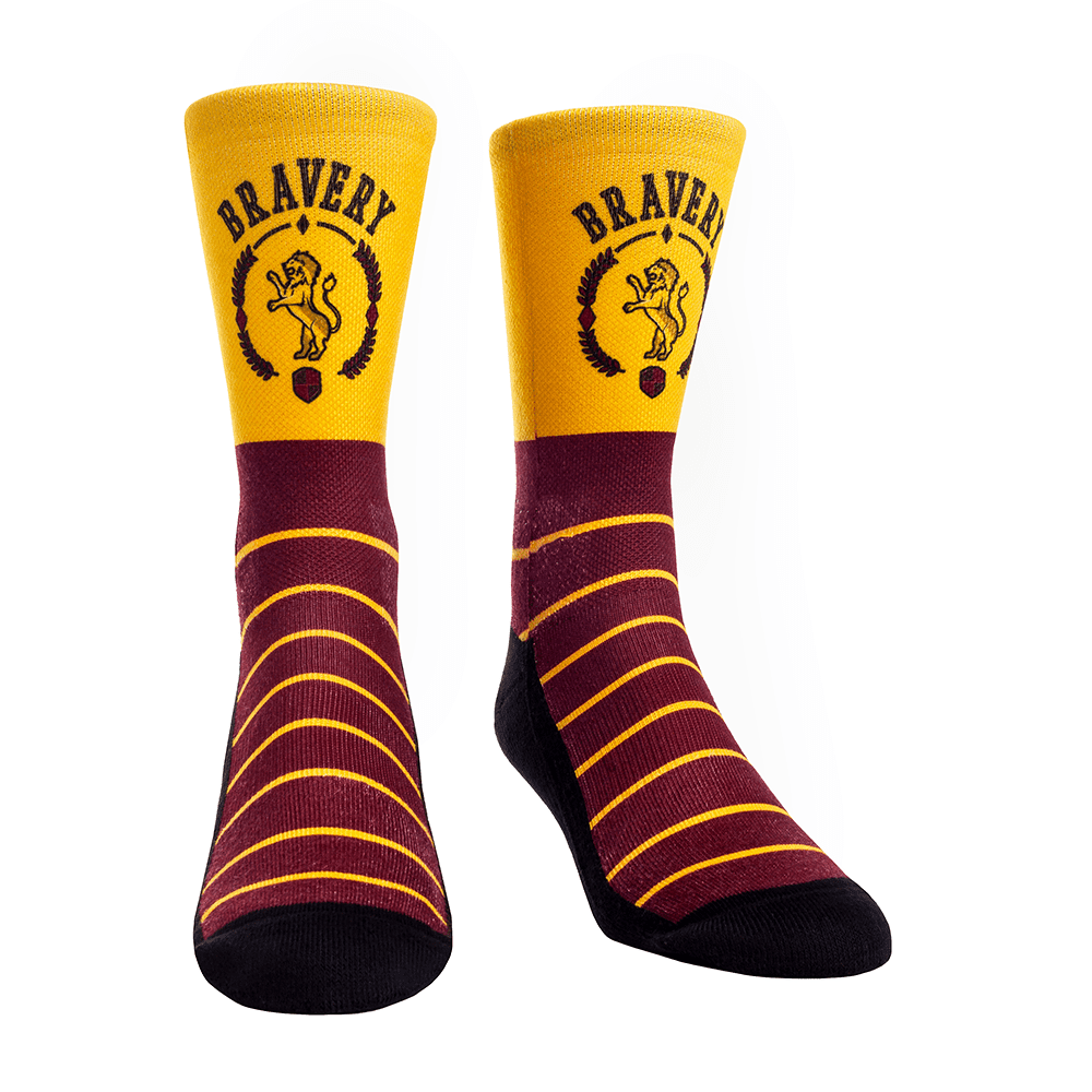 Wizard Stripes Scarlet Gryffindor Crew Socks (S-M) - Walmart.com