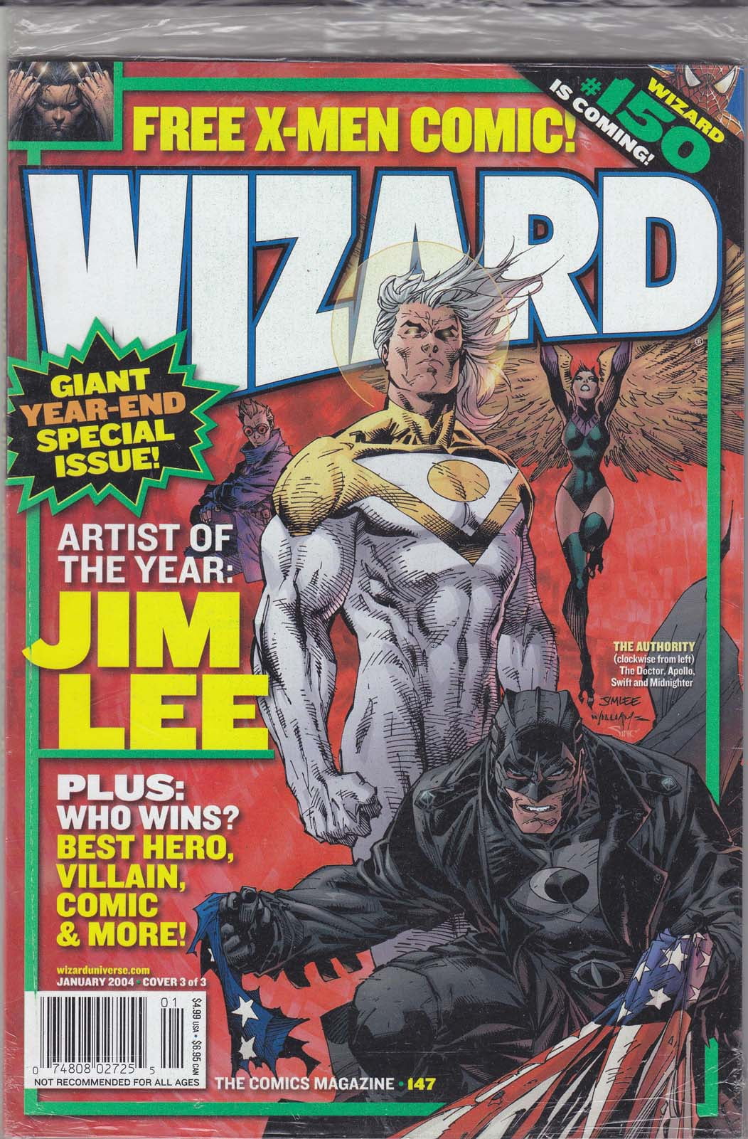 Wizard: The Comics Magazine #147C (in bag) VF ; Wizard Comic Book ...