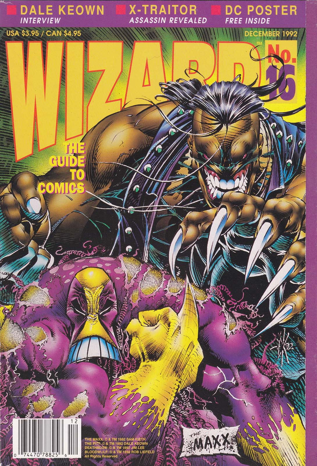 Wizard: The Comics Magazine #16 (Newsstand) VF ; Wizard Comic Book ...
