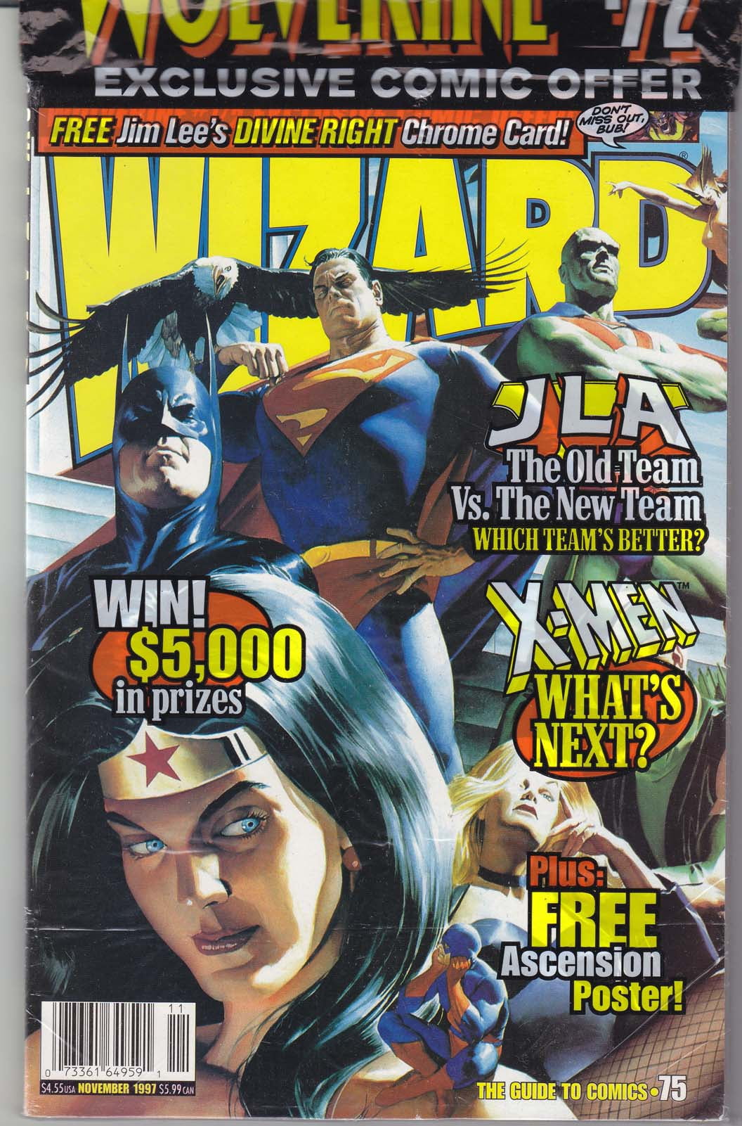 Wizard: The Comics Magazine #75A (with card) VF ; Wizard Comic Book ...
